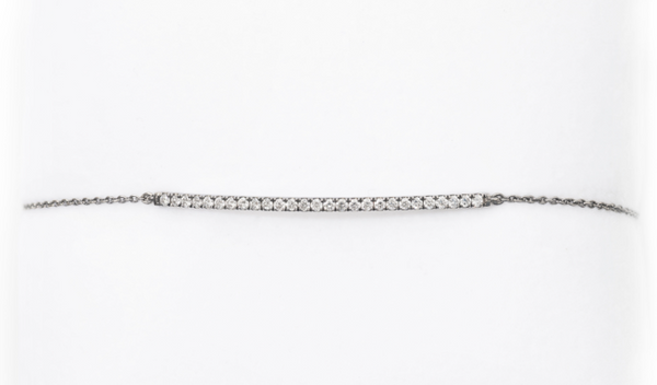 Line Dance Diamond Bracelet in18K Black Gold by The Perfect Provenance