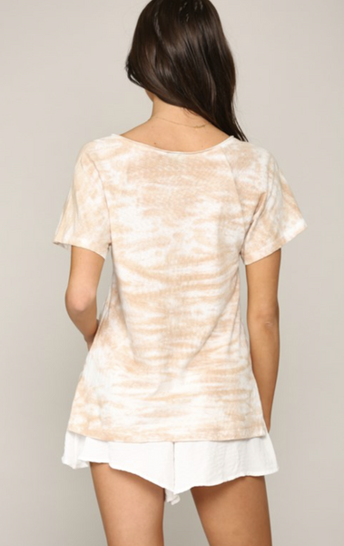 Tan Tie Dye Tee by By Together – The Perfect Provenance