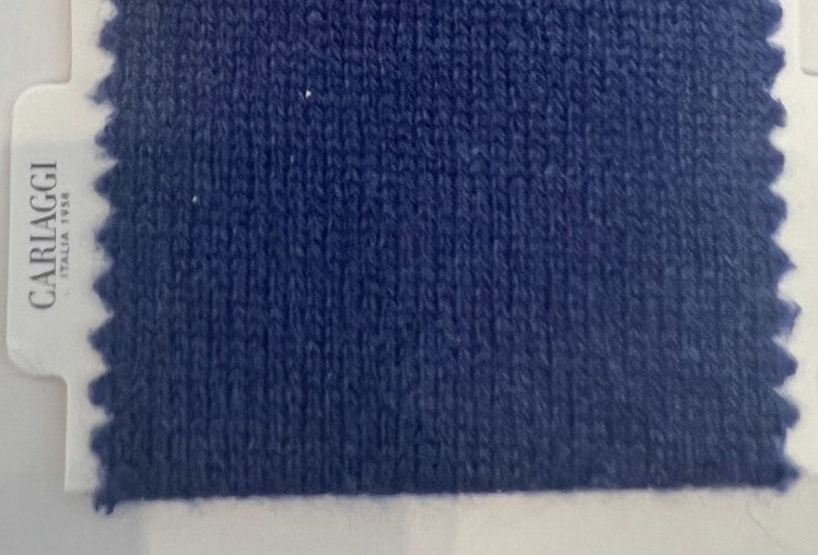 Italian Cashmere V-Neck in Atlantis Blue by The Perfect Provenance Lux